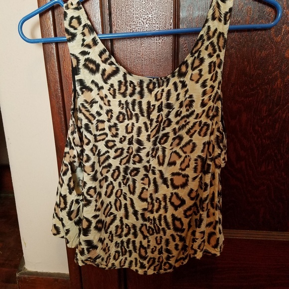 Charlotte Russe | Tops | Cheetah Print Crop Top | Poshmark